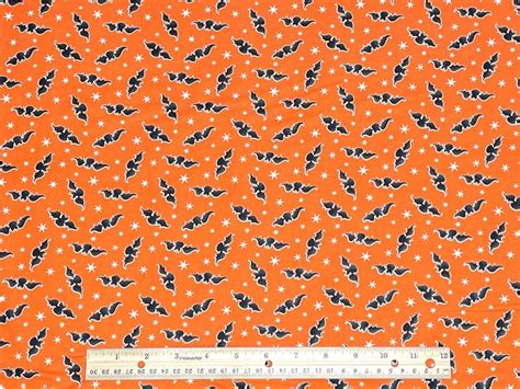 Halloween Fabric Bat Fabric Here We Glow Glow In The Dark Halloween