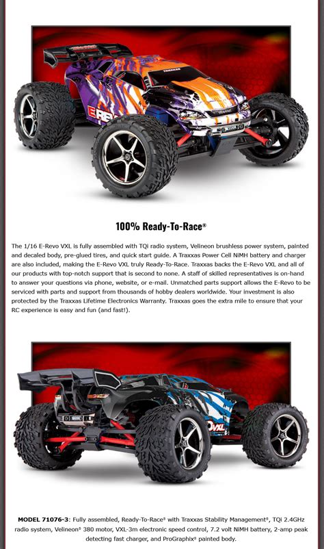 Traxxas Erevo Vxl 116 Scale Brushless Erevo Monster Truck Rtr Rc Car