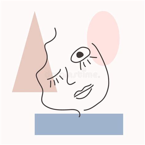 Minimal Portret Stock Illustrations 82 Minimal Portret Stock