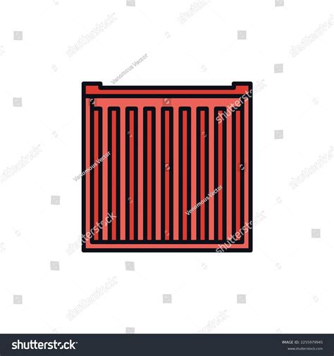 Red Shipping Container Vector Concept Modern Stock Vector Royalty Free 2255979945 Shutterstock