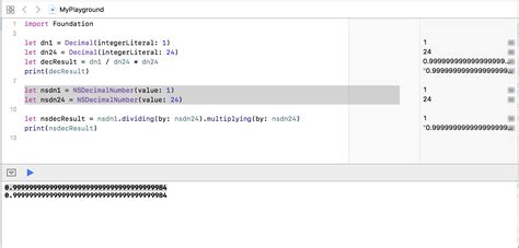 Swift S Decimal Precision Issue Stack Overflow