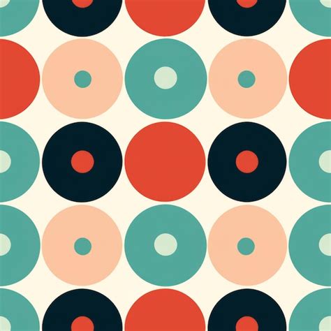 Premium Photo Reviving Vintage Style A Geometric Retro Circle Pattern Guide