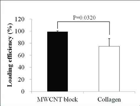 Protein Loading Efficiency Graph Shows The Protein Loading Efficiency Download Scientific