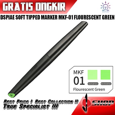 Jual DSPIAE SOFT TIPPED MARKER MKF 01 FLOURESCENT GREEN MKF01