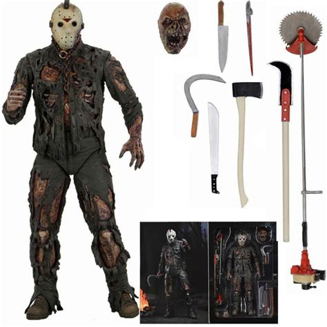 NECA Friday ของเลน Freddy Jason Voorhees Action Figure ตกตาของเลน