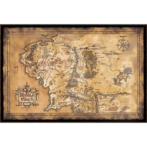 Middle Earth Map High Resolution