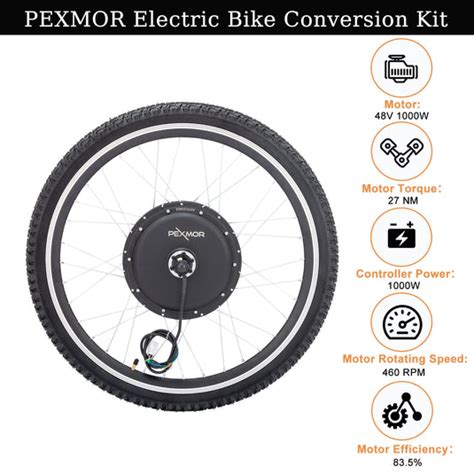 Pexmor 26 Rear Wheel 48v 1200w E Bike Conversion Kit Pexmor