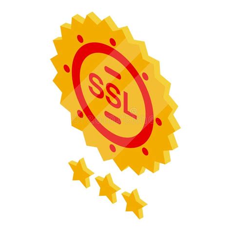 Ssl Certificate Icon Stock Illustrations Ssl Certificate Icon