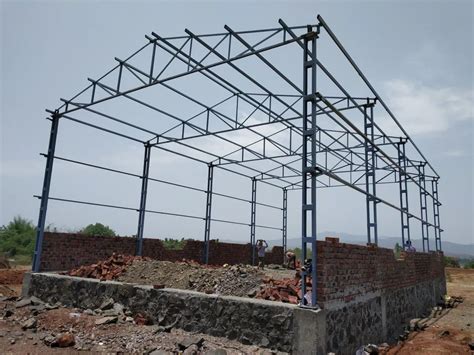 Prefab Peb Warehouse Steel Structural Shed Shirwal For Shop 20 Feet