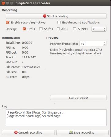 How To Record Programs And Games Using Simple Screen Recorder In Linux