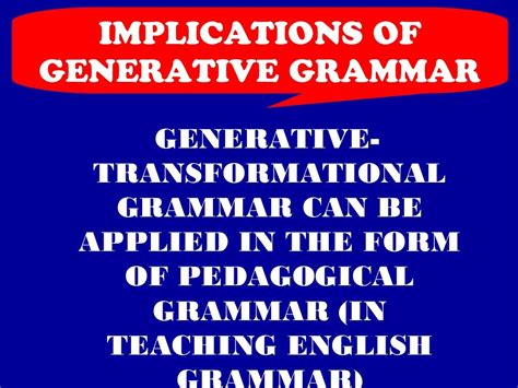 Generative Grammar