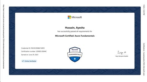 Ayesha Hussain On Linkedin Microsoft Microsoftcertified Azure Capgemini Capgeminiindia Share