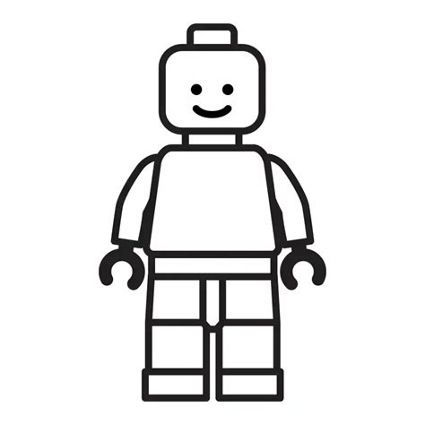 Legogubbe Kulform Skylt Till Dina Leksakslådor