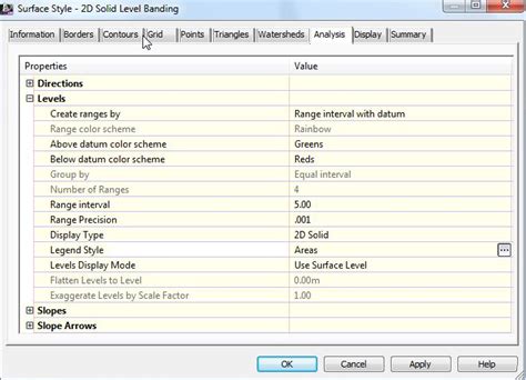 solved surface analysis range colours autodesk community