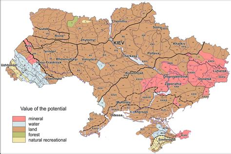 Dominant And Subdominant Types Of Nature Resources In Ukraine Regional