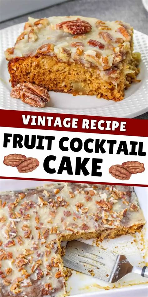 Delicious Fruit Cocktail Cake