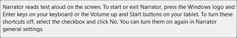 Narrator Keyboard Shortcuts To Turn On Off Not Working Windows Forums