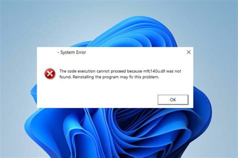 mfc140u dll not found how to fix or download it again