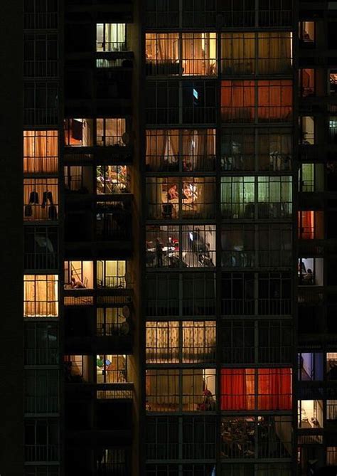 Night Apartments Urban Photography