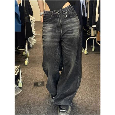 Джинсы Мужской, Женский JNCO черный Хлопок, размер 48 Пряжка Средняя ...