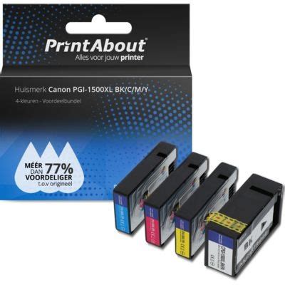 Specificaties Van PrintAbout Huismerk Canon PGI 1500XL BK C M Y