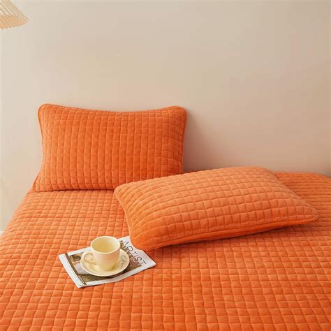 Lweipsqlin Quilted Flannel Pillowcases2 Pack Soft Flannel