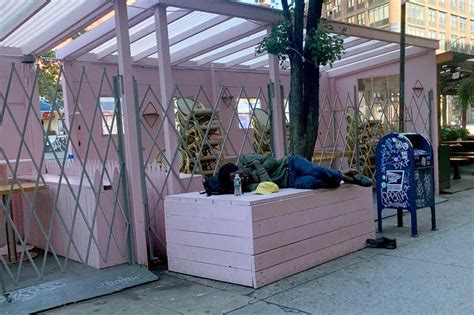 Abandoned Nyc Dining Sheds Are Now Havens For The Homeless