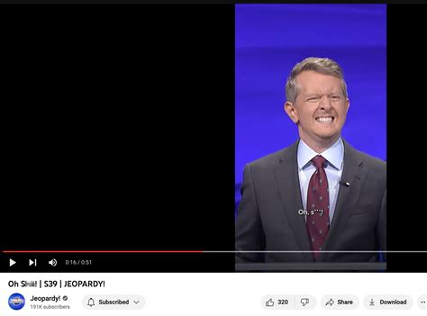 Jeopardy Fans Spot NSFW Staff Slip Up After Show Shares Hilarious Clip Of Ken Jennings Cursing