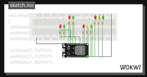 Semáforos Wokwi Esp32 Stm32 Arduino Simulator