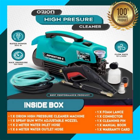 Jual CityStore ORIGINAL ORION SUPER JET Superjet S S High Pressure Cleaner Biru Laut