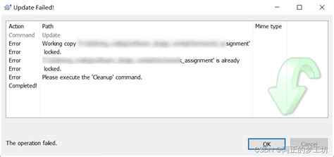 Svn仓库出现already Locked Error解决方法：cleanuptortoisesvn Error Lock Csdn博客