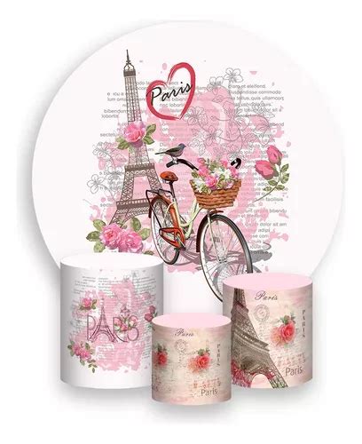 Panel de fiesta de 1 5 x 1 5 cm con trío de fundas estilo Paris