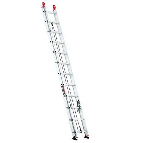 Escalera Extensible De Aluminio 12 Escalones 2 Tramos BXL212024
