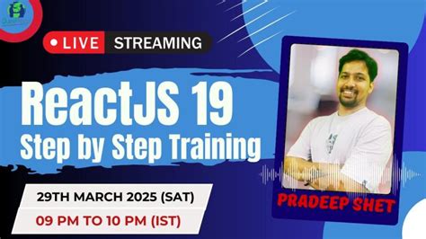 Reactjs 19 Live Training On Questpond By Pradeep Shet Andrew Martynyak