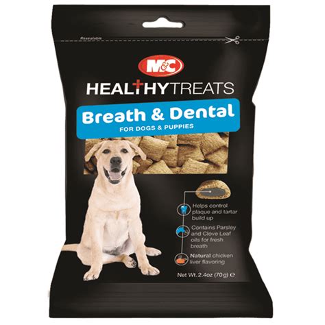 Mark And Chappell Breath And Dental Dog Treats 70g Hugglepets
