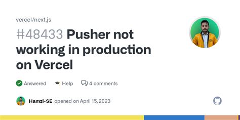 Pusher Not Working In Production On Vercel · Vercel Nextjs