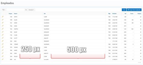 C Mo Manejar El Ancho De Columnas En Los Informes En Oracle Apex