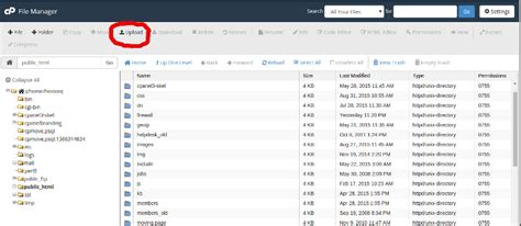 how to upload a file using file manager