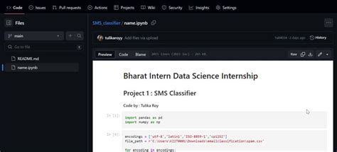 Tulika Roy On Linkedin Connections Bharatintern Datascienceinternship Internship