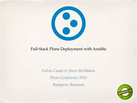 Full Stack Plone Deployment With Ansible Pdf