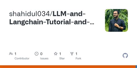 GitHub Shahidul034 LLM And Langchain Tutorial And Resources