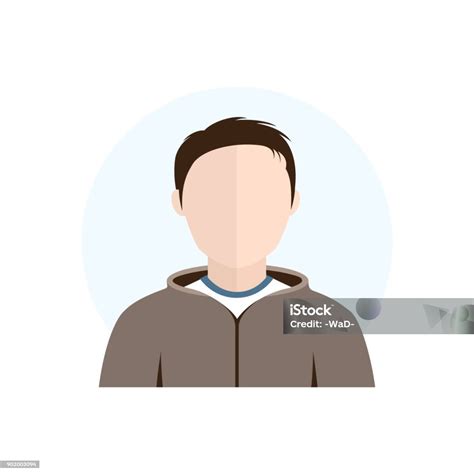 平面風格人物頭像圖示向量圖形及更多t恤圖片 T恤 人 便裝 Istock