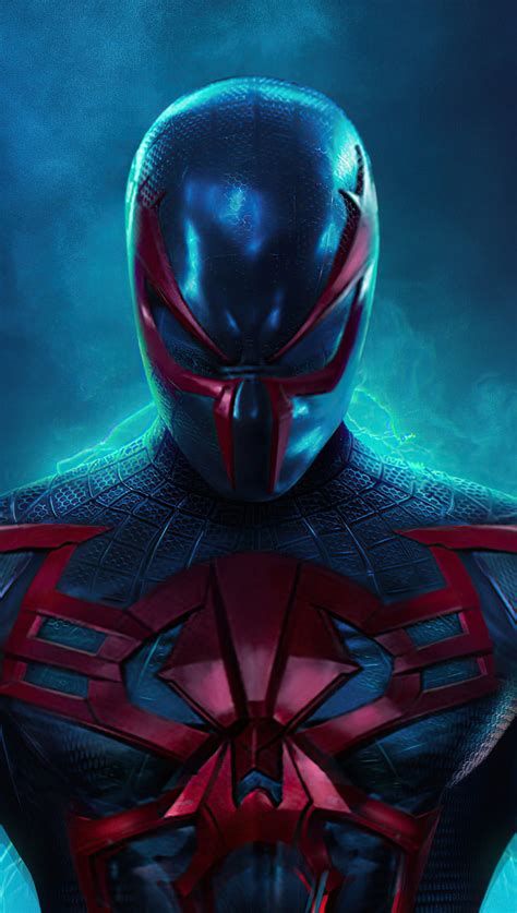 Spider Man 2099 Blue Suit Ultra Spider Man Blue Hd Phone Wallpaper