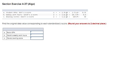 Solved Section Exercise 4-37 (Algo) a. Student GPAS: Bob's | Chegg.com