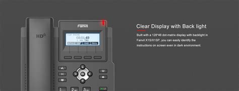 Fanvil X1SP Entry Level IP Phone 12848 Dot Matrix Display 2 Lines