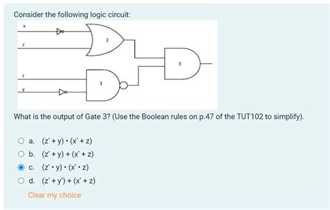 Solved Consider The Following Logic Circuit What Is The Chegg