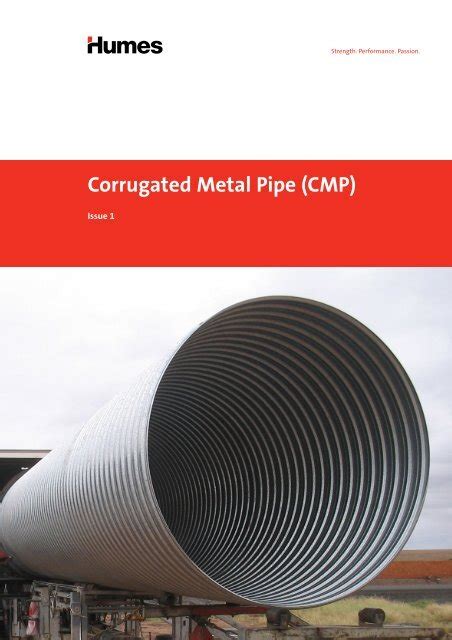 Corrugated Metal Pipe Cmp Brochure Humes