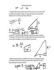 Trig Word Problems HW Pdf Trig Word Problems HW Fac Cah Soh 1 Firefighter Mike Has Been