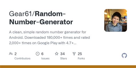 Github Gear61random Number Generator A Clean Simple Random Number