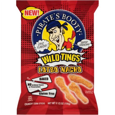 Pirates Booty Wild Tings Lotso Nacho Crunchy Corn Sticks 55 Oz Kroger